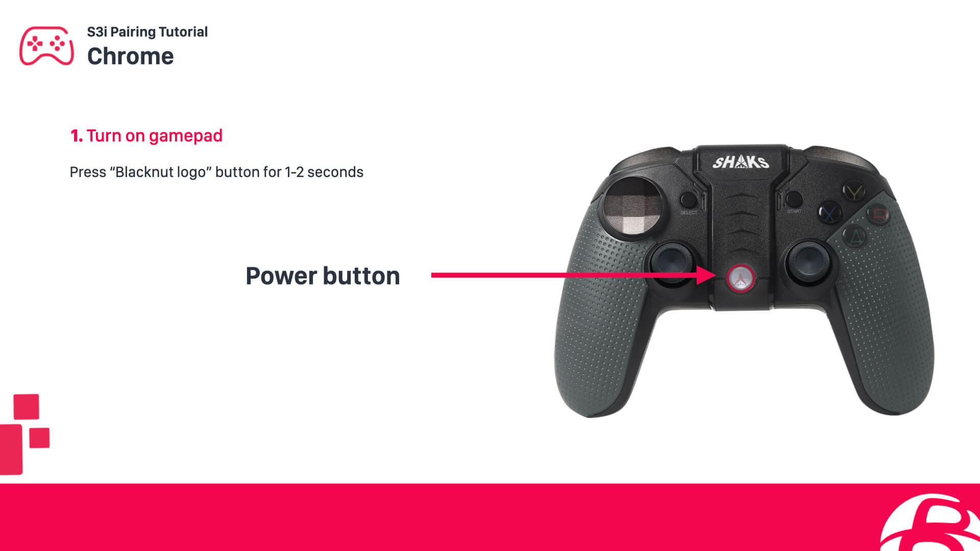 Setting up a SHAKS S3b controller for Google Chrome | Blacknut Cloud Gaming